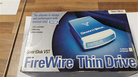 Smartdisk Firewire Portable Hard Disk Drive 30gb Titanium Mac Win Unix Uk