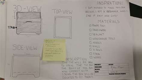 Box Design Plan With The Feedback Ruby Mejia S Web Page