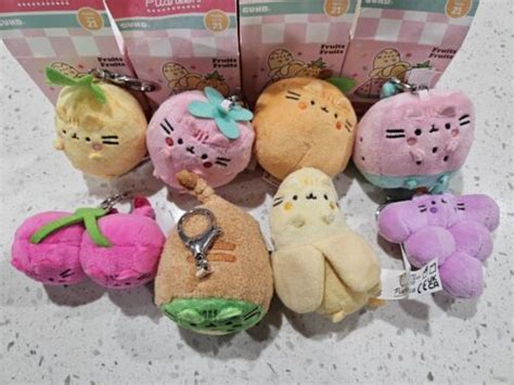 Pusheen Blind Box Series 21 Fruits Surprise Full Set Of 8 Keychains