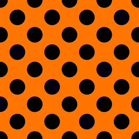 Halloween Seamless Pattern With Dots Orange And Black Texture 3341673