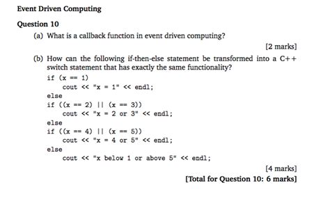 Solved Event Driven Computing Question A What Is A Chegg Com