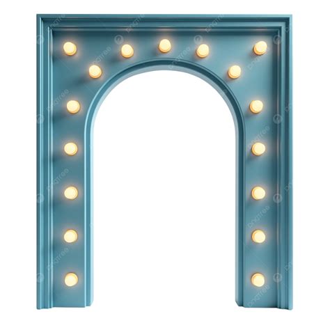 Decorative Light Arch Glowing With Intricate Designs Decorative Light