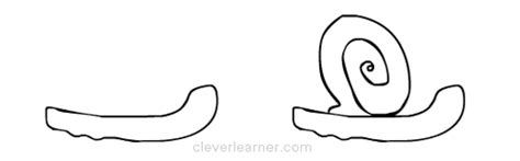 Step By Step Drawing Of A Snail