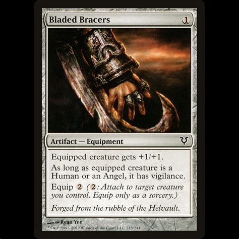Mtg Brazales Con Filos Bladed Bracers Avacyn Restored Avr 213 Madtoyz