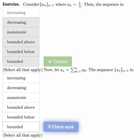 Exercise Consider An N Where An N Then The Chegg