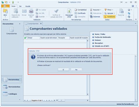 Validación Masiva De Facturas Cfdi Xml Facturando