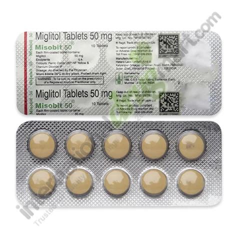 Buy Miglitol Md 50mg Tablets Online Idm