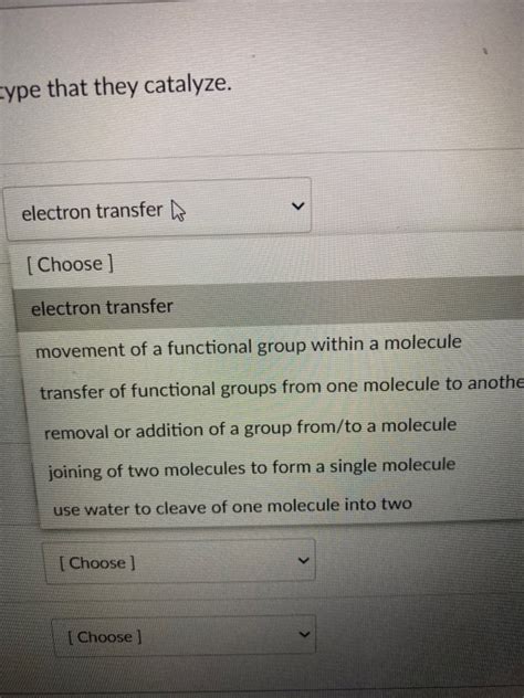 solved question 3 match the class of enzyme with the