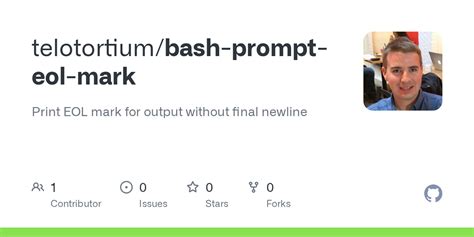 Github Telotortiumbash Prompt Eol Mark Print Eol Mark For Output Without Final Newline