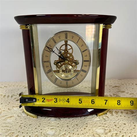 Prestigious Skelton Mantel Clock Piano Wood Cherry Finish W/ - Etsy