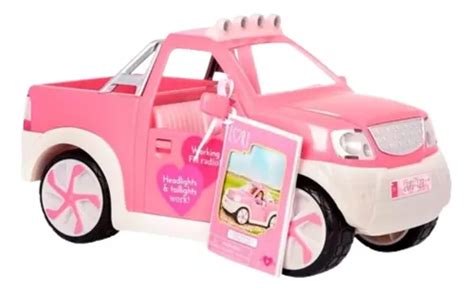 Lori Ride And Shine Pickup Truck Vehiculo Luz Y Sonido Color Rosa Claro Mercadolibre