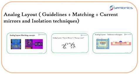 Analog Layout Matching Current Mirrors And Biasing Circuits