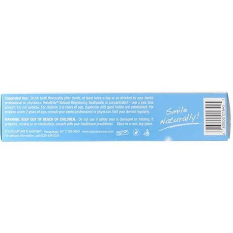 Periobrite Toothpaste Wintermint Natures Answer
