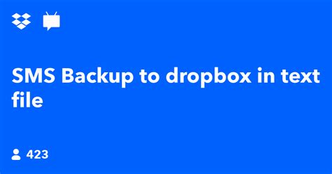 Sms Backup To Dropbox In Text File Ifttt