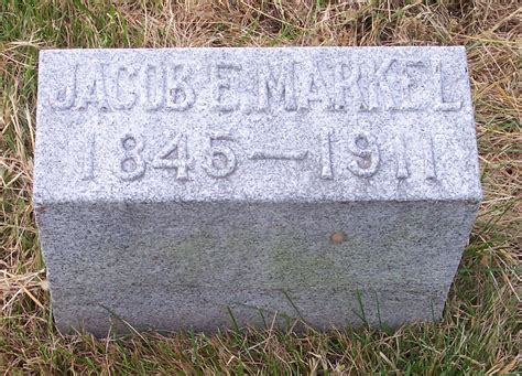 Jacob Ely Markel 1845 1911 Find A Grave Memorial
