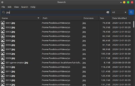FSearch Lightweight File Search Apps For Linux Fosslicious