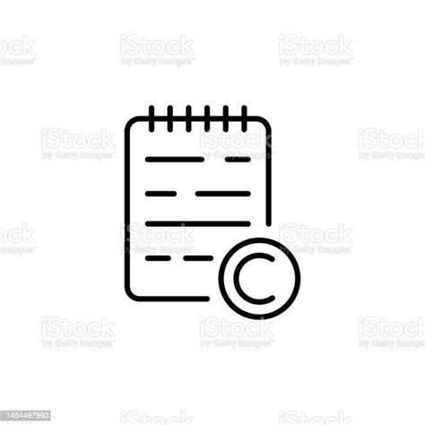 메모장 줄 아이콘입니다 펜 스케치 연필 책 초안 연구 학생 원고 대학 아이디어 비즈니스 일기 지식 개념입니다 흰색 배경에 벡터 검은 선 아이콘입니다 0명에 대한 스톡 벡터