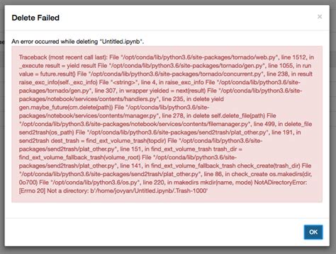 Can Not Delete The Notebook Issue 1760 Jupyterhub Jupyterhub GitHub