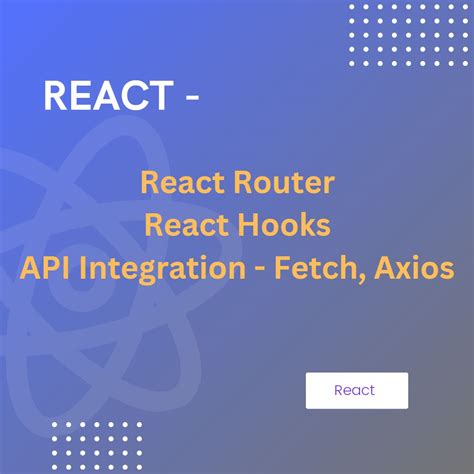 Muhammad Zubair Ahmad On Linkedin React Hooks Router Apiintegration Fetch
