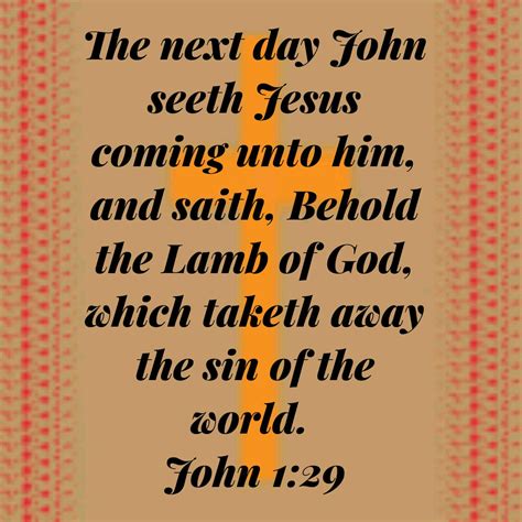 Bible Verse John 1 29