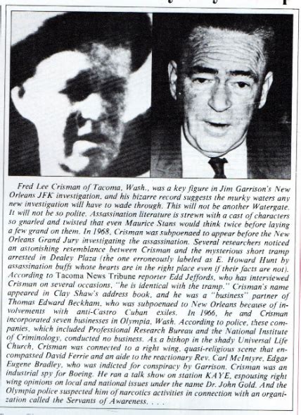 Was Fred Crisman Behind The Jfk Assassination