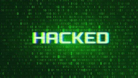 Abstract Green Background With Binary Code Numbers Data Breach Malware