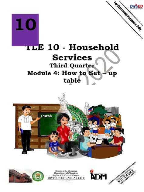 Tle10 Q3 Mod4 Howtosetuptable V1 Pdf Tableware