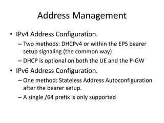 Ipv In Gpp Evolved Packet Core Or Lte Network PPT