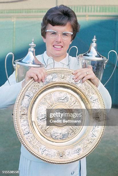 Billie Jean King Trophy Photos And Premium High Res Pictures Getty Images