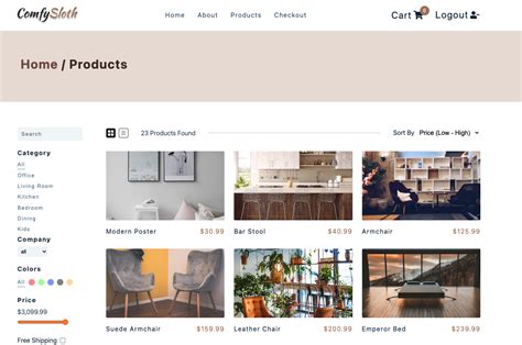 Github Redramblesfurniture Ecommerce Mock Furniture Store Built Using React