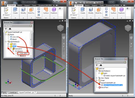 get sketch block the derived part s geometry is based on