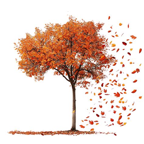 Tree With Falling Leaves Clip Art