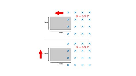 a rectangular wire loop of sides 8 cm and 2 cm with a small cut is