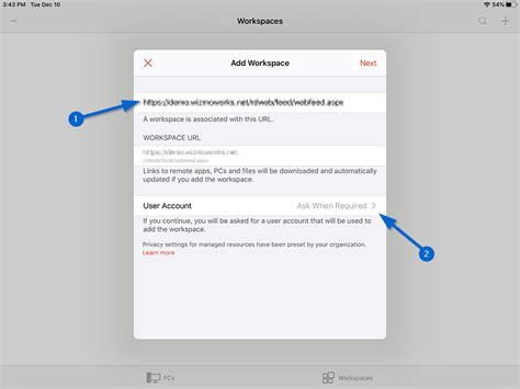 Setting Up Access From IOS Mobile Device