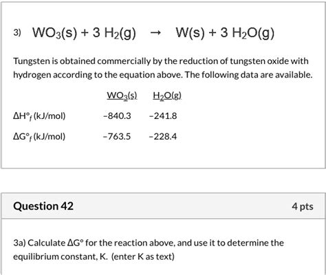 Woss 3 Hzg Ws 3 Hzog Tungsten Is Obtained Commercially By The Reduction Of Tungsten Oxide With