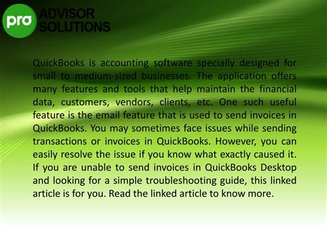 ppt how to mend unable to send invoices in quickbooks powerpoint