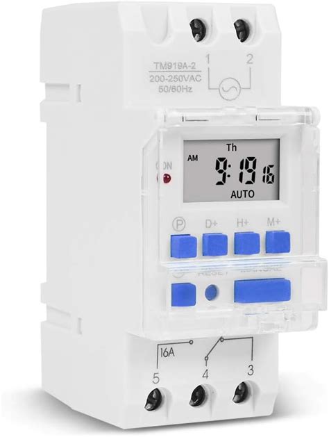 Sinotimer Electronic Weekly 7 Day Programmable Digital Time Switch Relay Timer Control Ac 12v