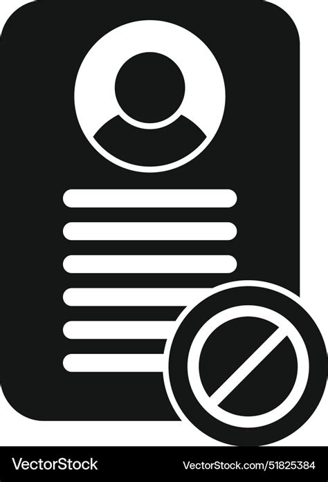 access denied user profile with stop sign icon vector image