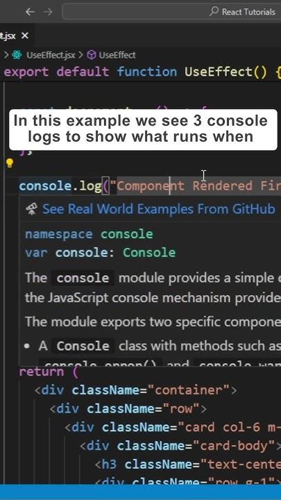 Use The Return In Useeffect In React Reactjs Reacthooks Coding