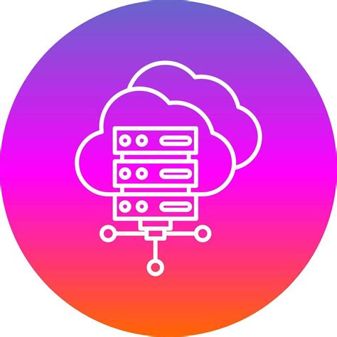 Cloud Computing Line Gradient Circle Icon 38737954 Vector Art At Vecteezy