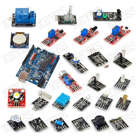 Купить Макетная плата Mcu Arduino传感器套件 24款入门级传感器 含arduino 超给力开发板 Keyes Купить Макетная плата Mcu Arduino传感器套件 24款入门级传感器 含arduino 超给力开发板 Keyes