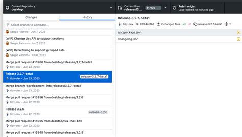When I Use Github Desktop To Update From The Upstream Repository I Cant Find The Tag Versions