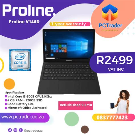 Proline V D Intel Core I U Gb Ssd And Gb Second Hand Pctrader Computer