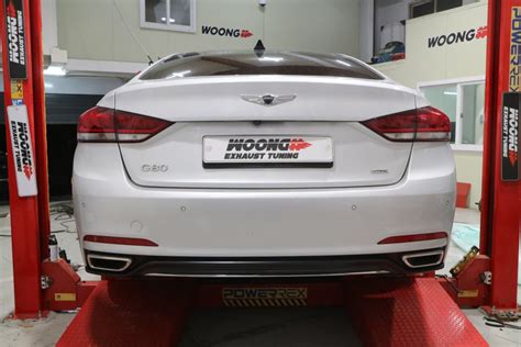 듀얼 머플러 작업이 꼭 필요한 제네시스 G80 22디젤 작업기 네이버 블로그