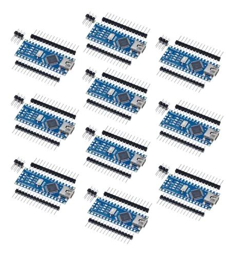 Placa Compatible Arduino Nano V3 Atmega328 Pack X 10 Envío Gratis