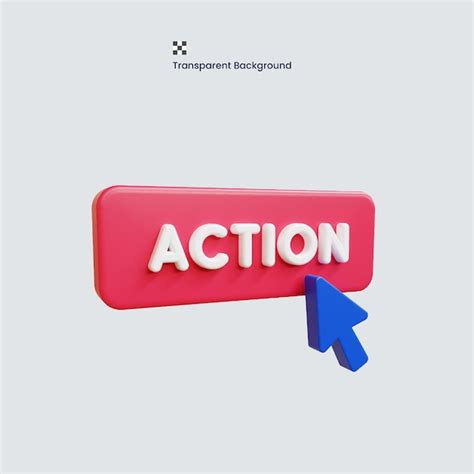 Premium Psd Psd Action Call To Action Button 3d High Quality Render