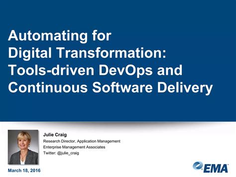 Automating For Digital Transformation Tools Driven Devops And