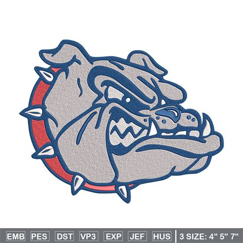 Gonzaga Bulldogs Logo Embroidery Designncaa Embroideryspor Inspire