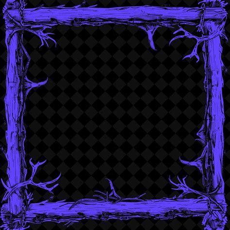 Rustic Log Frame Adorned With Rawhide Lacing And Antler Acce Png Creative Background Design