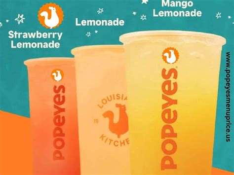 Popeyes Drinks Menu Prices And Calories October 2025